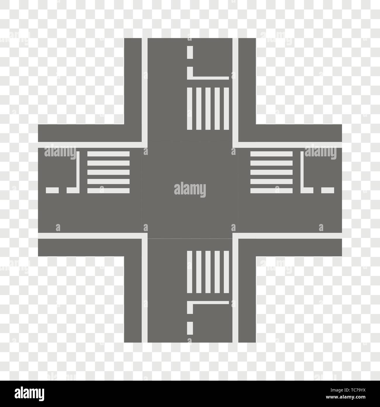 Crossroad icon, cartoon style Stock Vector Image & Art - Alamy