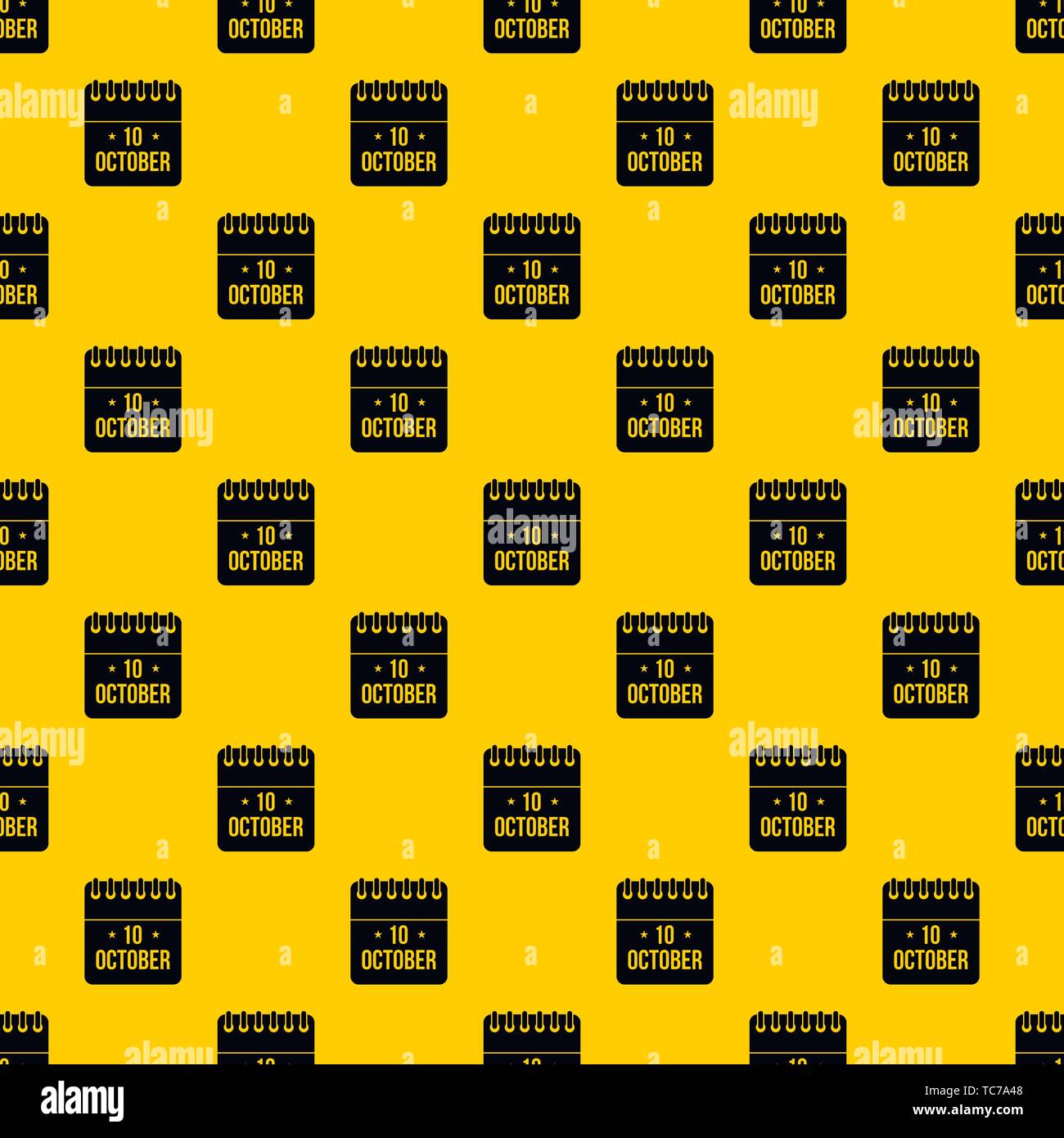 10 october calendar pattern vector Stock Vector Image & Art - Alamy