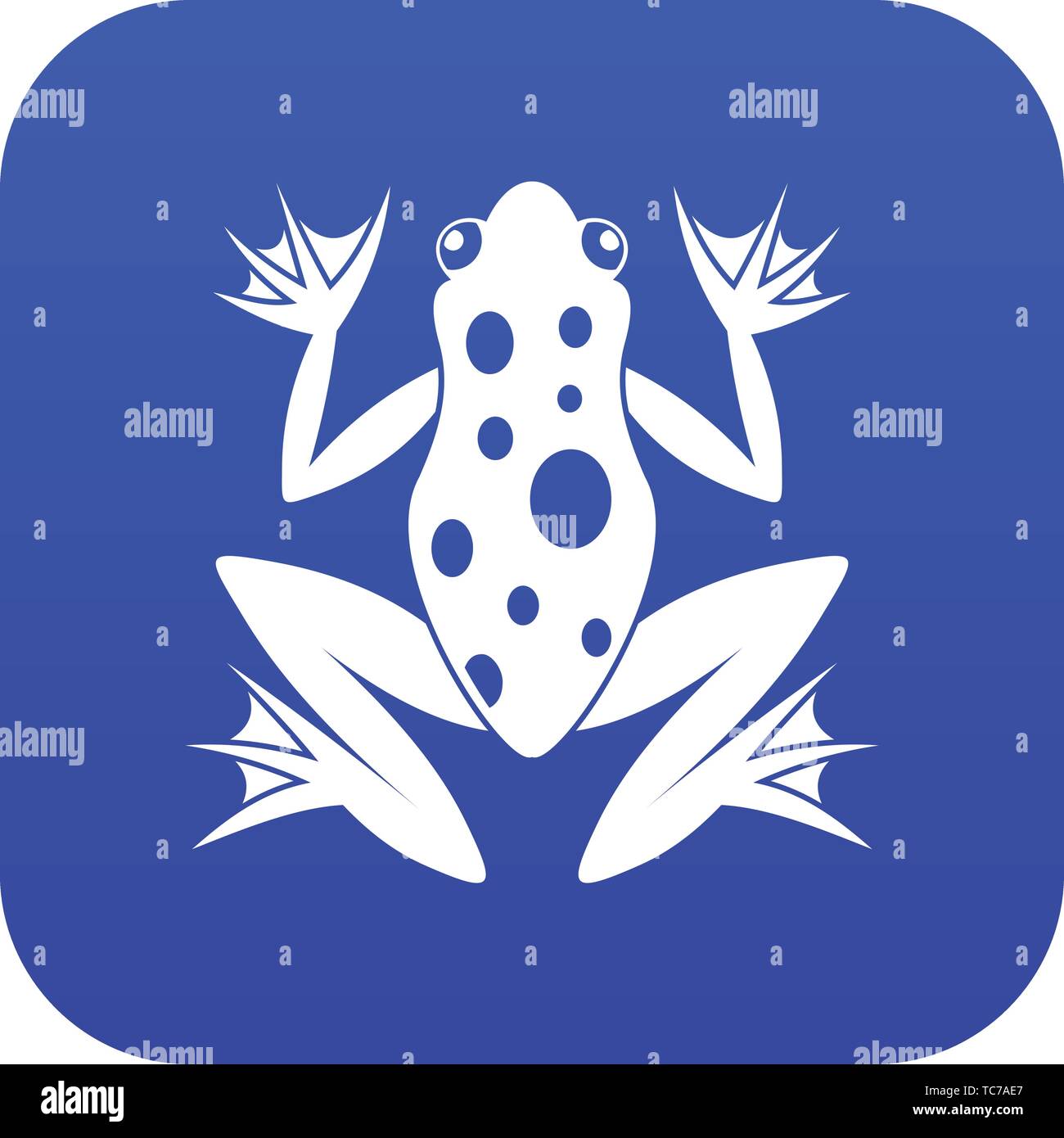 Frog icon digital blue Stock Vector Image & Art - Alamy