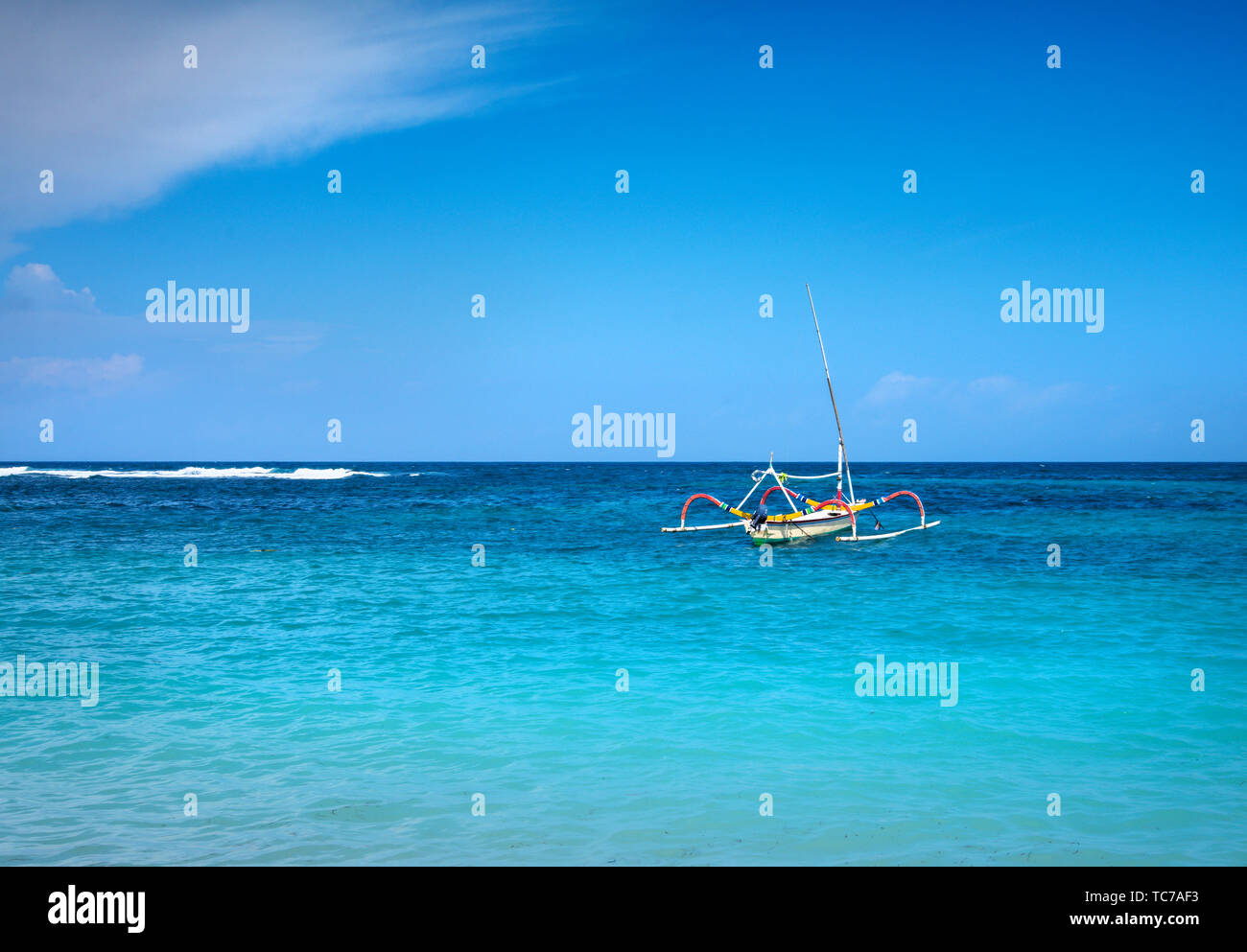 Bali Blue Sea Blue Sky Hotel Beach Resort Stock Photo - Alamy