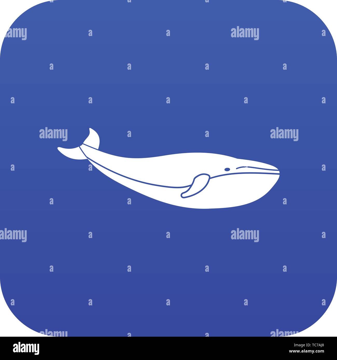 Whale icon digital blue Stock Vector Image & Art - Alamy