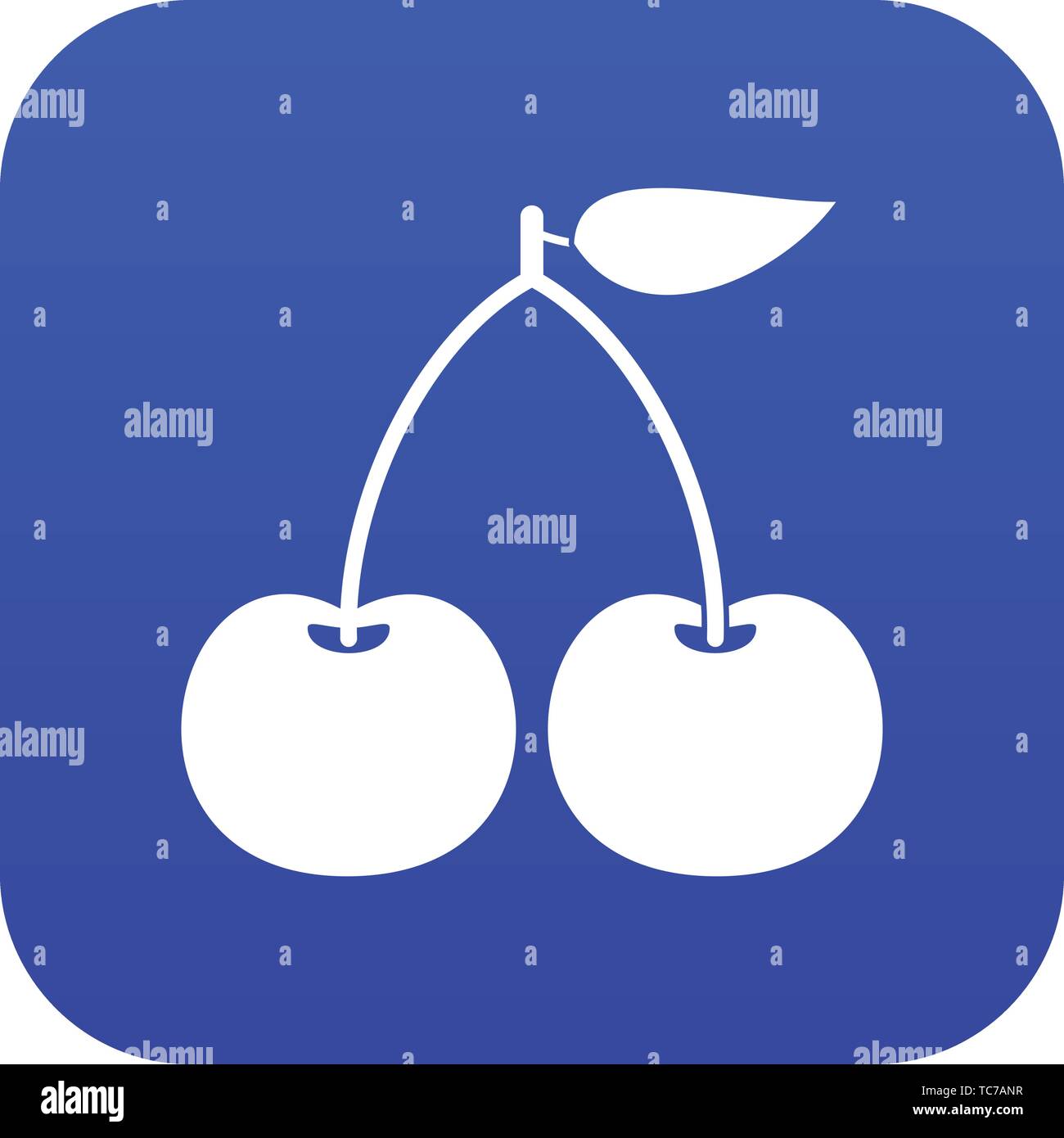 Cherry icon digital blue Stock Vector Image & Art - Alamy