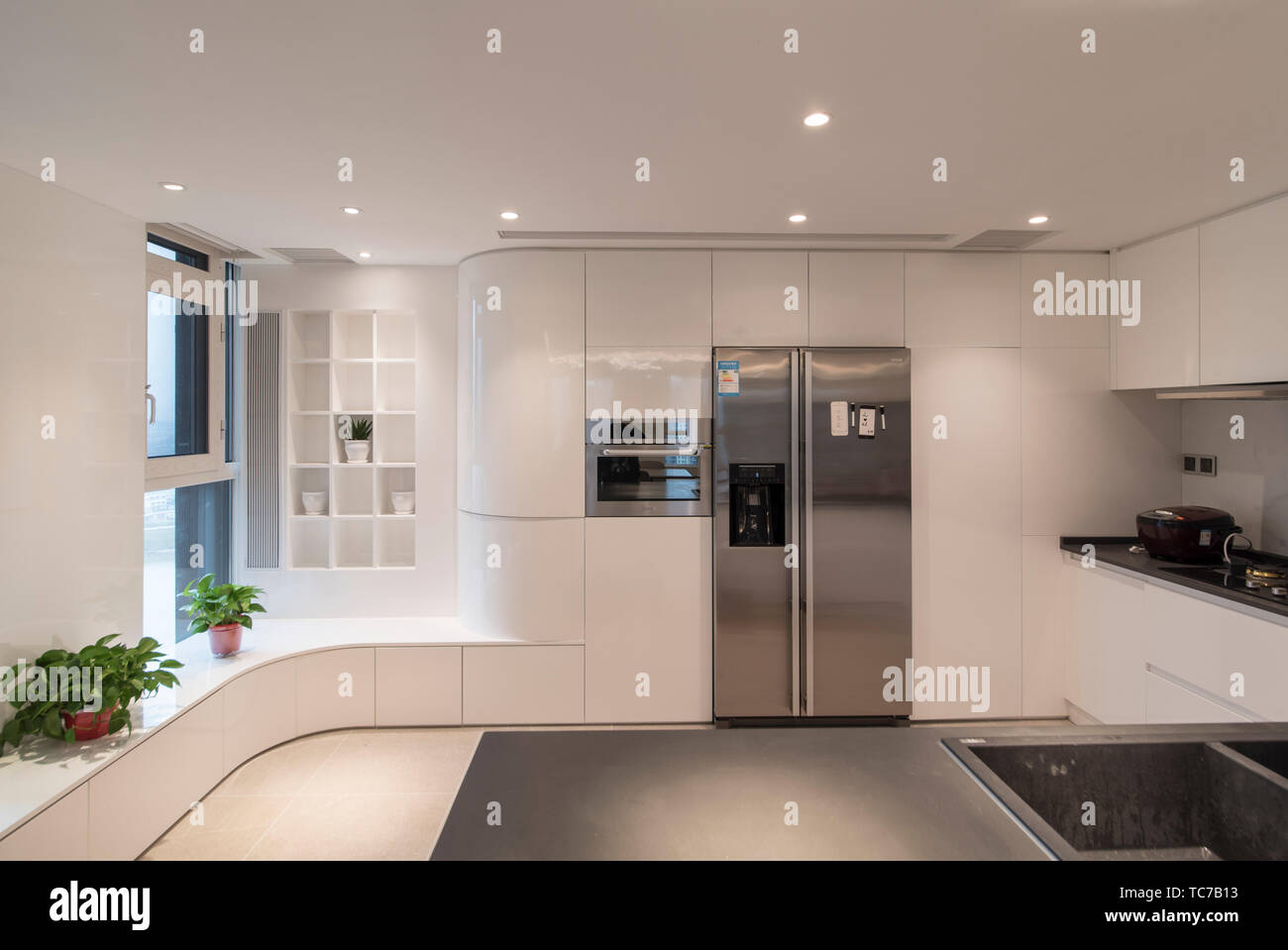 Kitchen decoration effect Stock Photo - Alamy