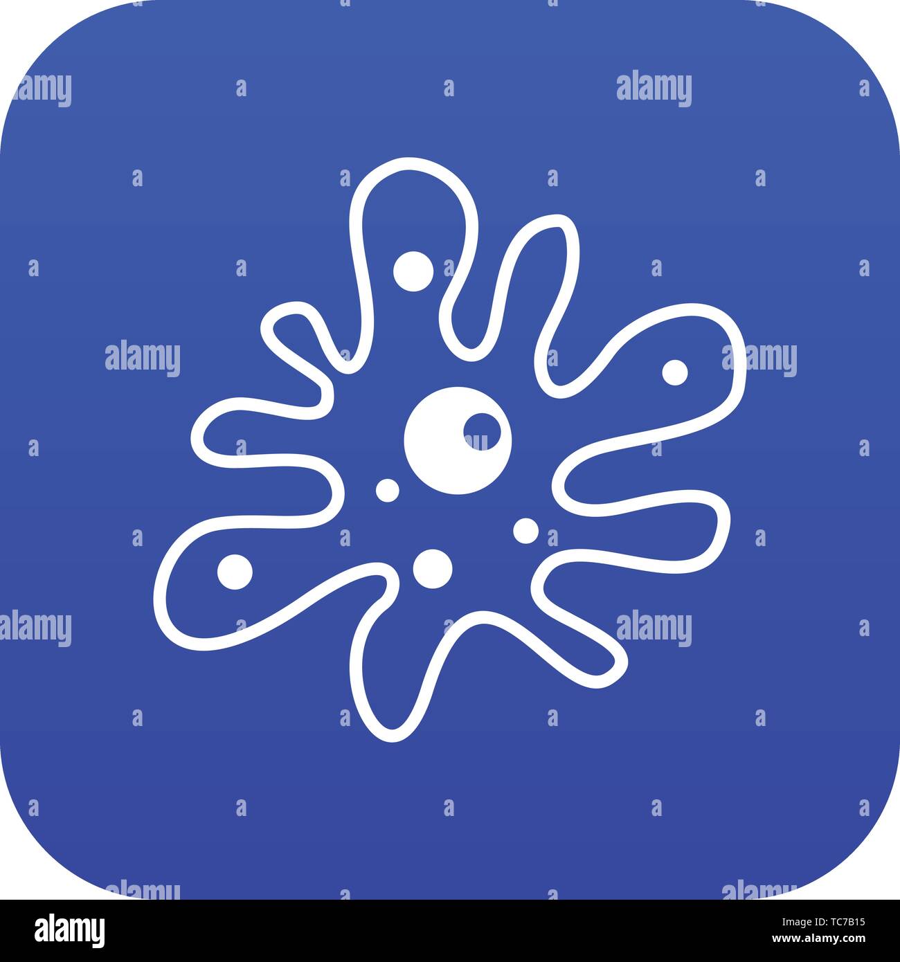 Amoeba icon digital blue Stock Vector Image & Art - Alamy