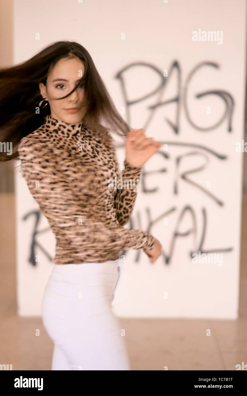 Motion Shaking Brunette High Resolution Stock Photography and Images ...