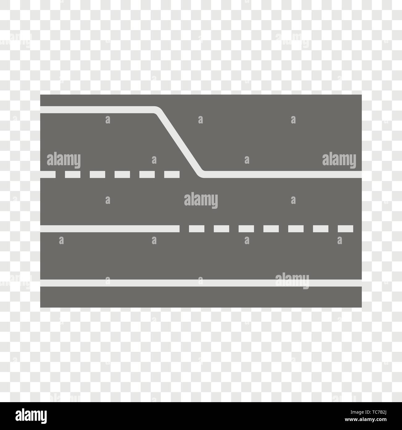 Road element top view icon, cartoon style Stock Vector Image & Art - Alamy