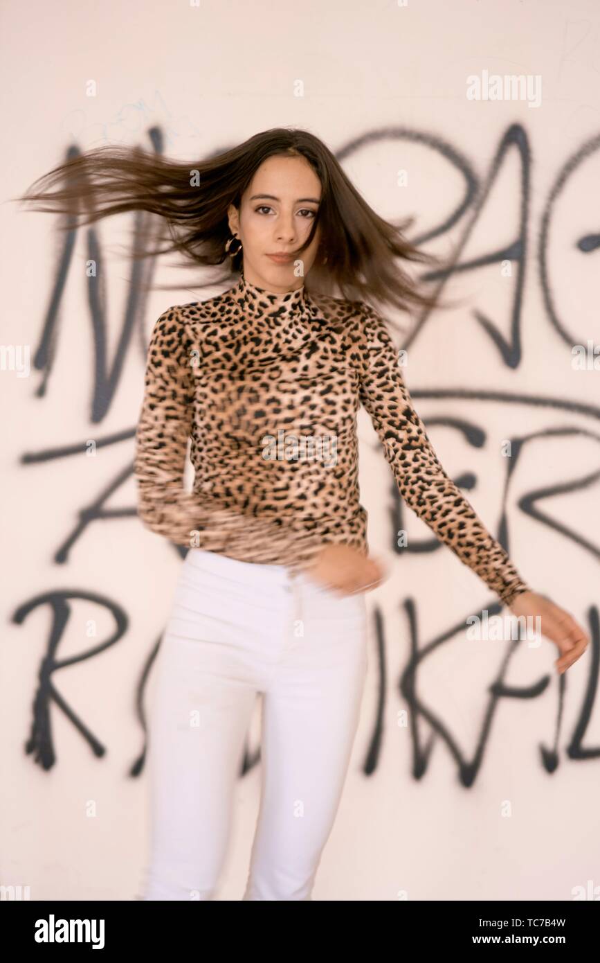 Motion Shaking Brunette High Resolution Stock Photography and Images ...