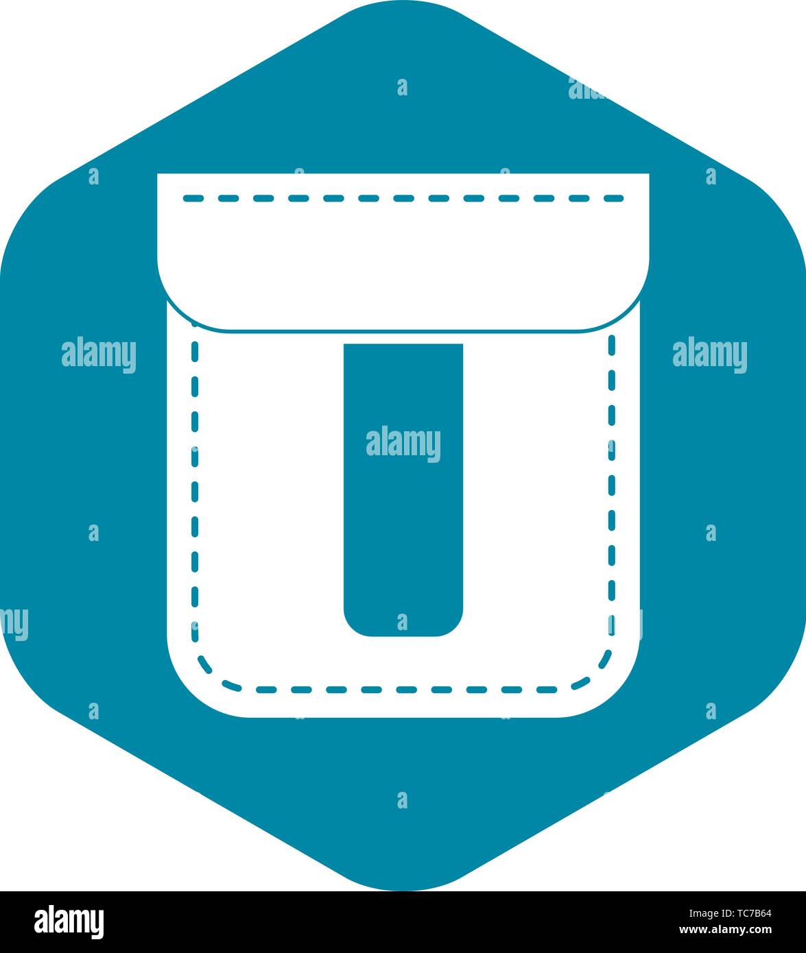 Black pocket icon, simple style Stock Vector Image & Art - Alamy