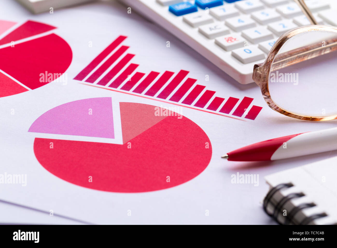 business chart showing financial success Stock Photo - Alamy