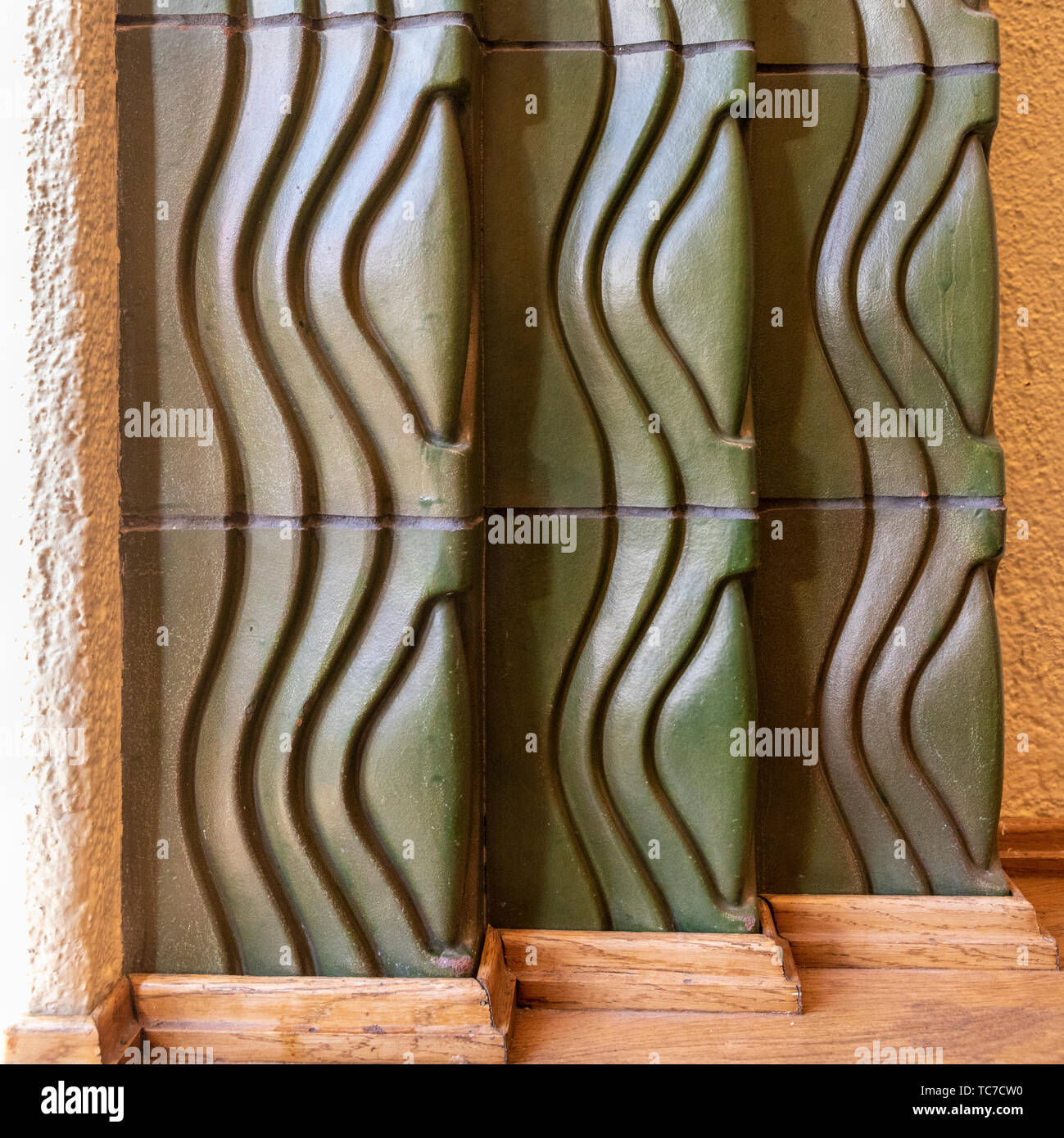 Detail of ceramic tile, Helsinki Central Station Stock Photo - Alamy