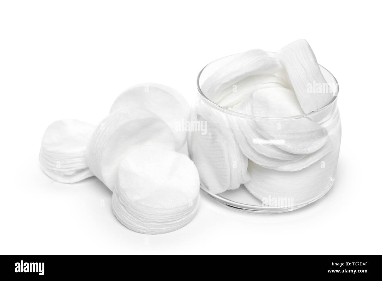 cotton sponges isolated on white background Stock Photo - Alamy
