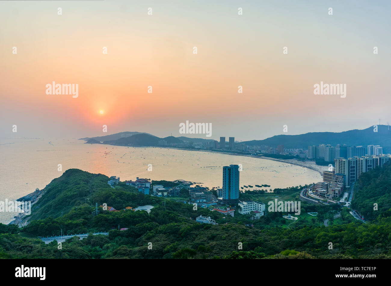 Guangdong province night sky and night sky blue hi-res stock ...
