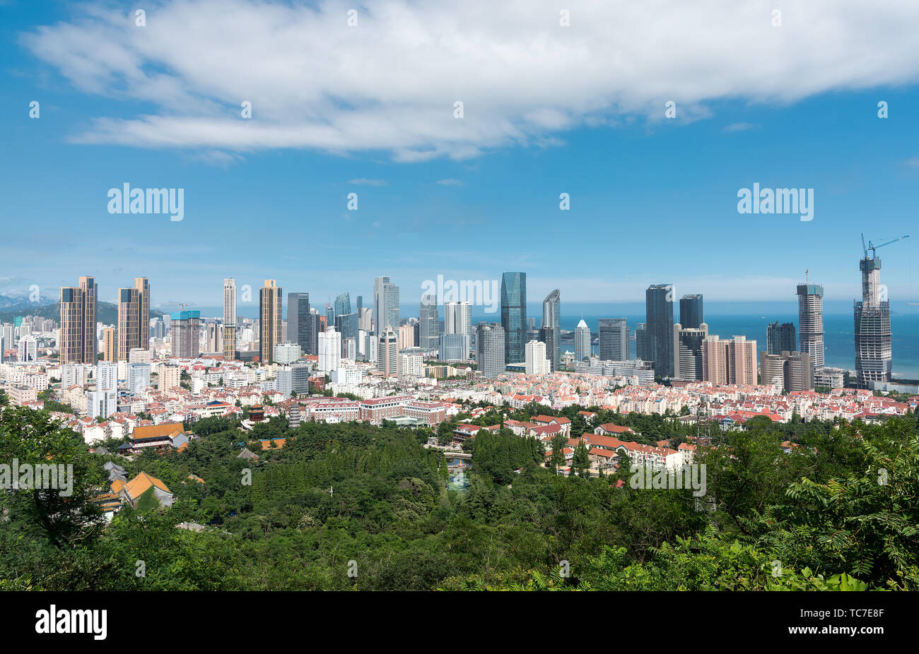 Qingdao city scenery Stock Photo - Alamy