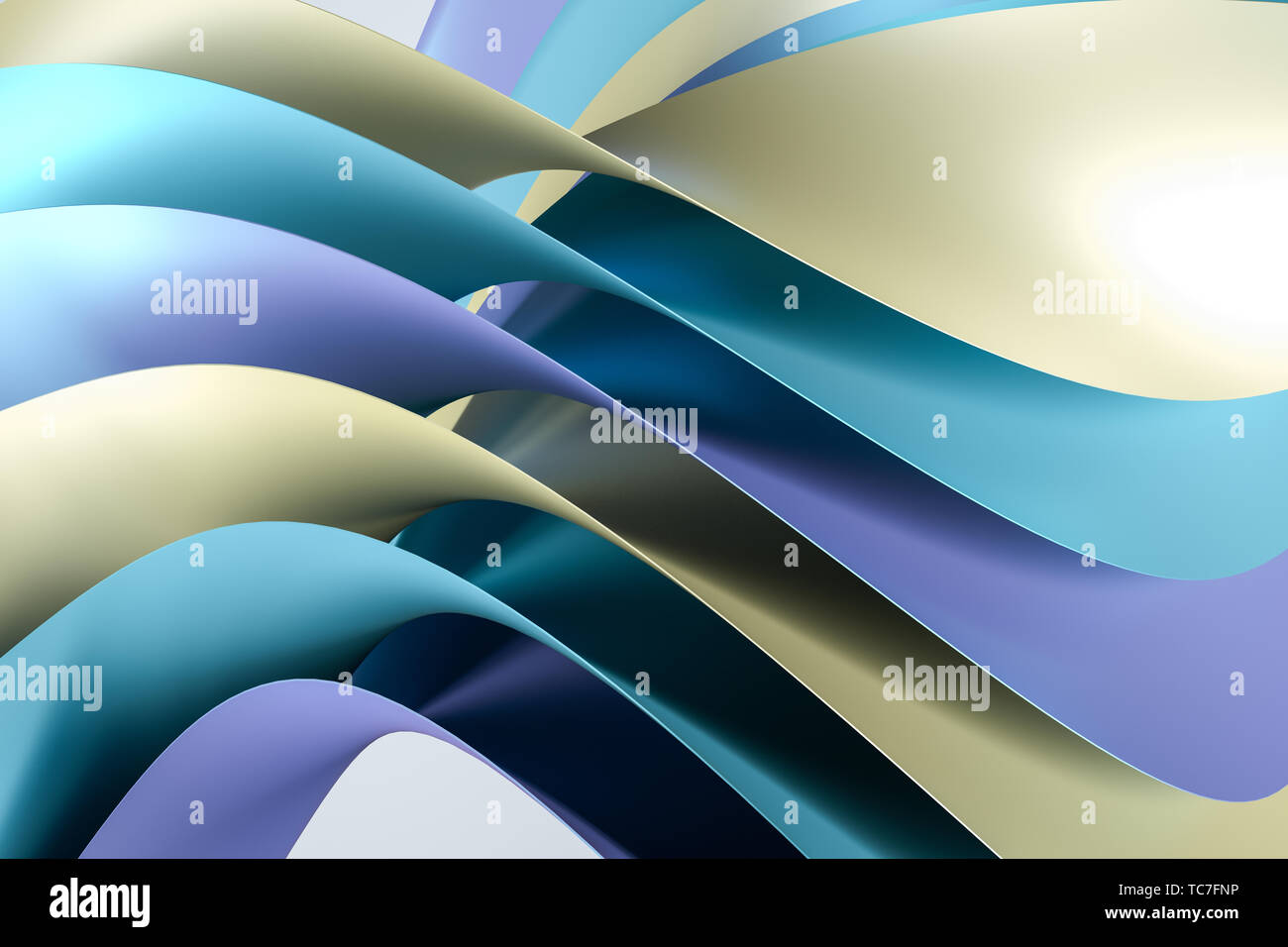 Three-dimensional rendering, color curved background Stock Photo - Alamy