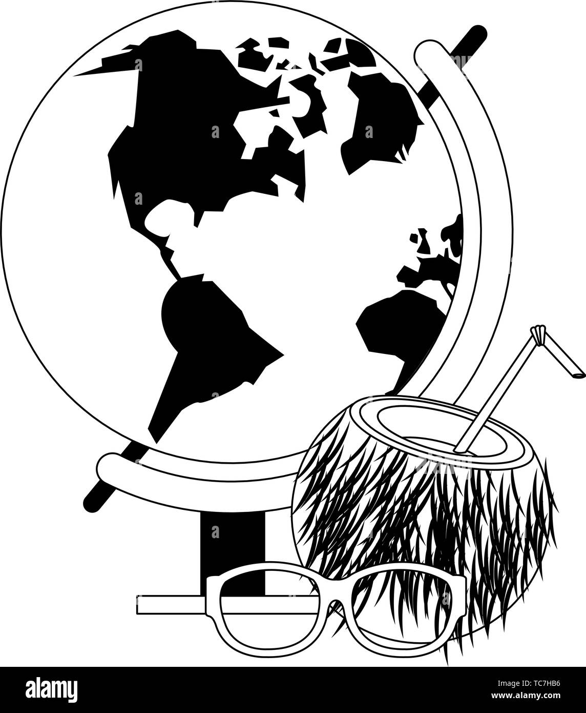 Beautiful concept card world Black and White Stock Photos & Images - Alamy