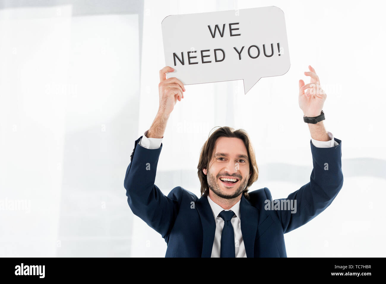 We need you lettering hi-res stock photography and images - Alamy