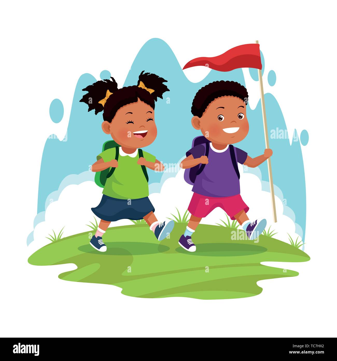 children on school field trip Stock Vector Image & Art - Alamy