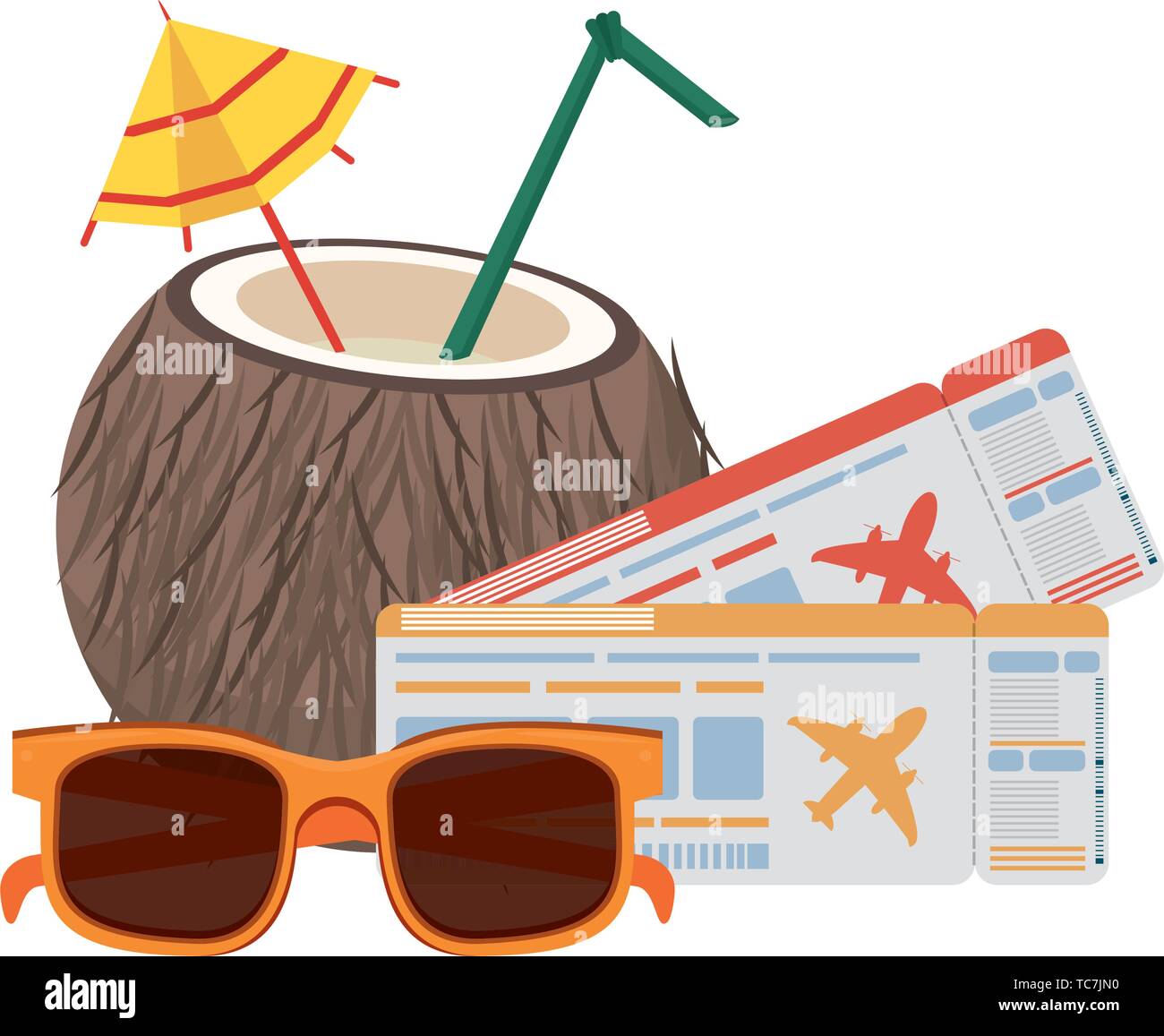 Summer vacations and travel cartoons Stock Vector Image & Art - Alamy