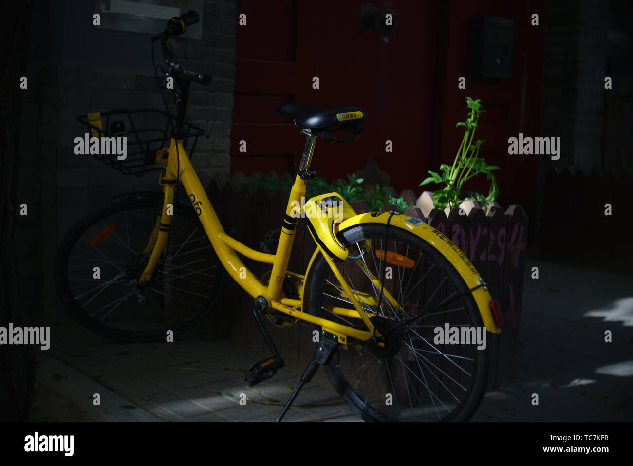 Light and Shadow Bicycle Stock Photo - Alamy