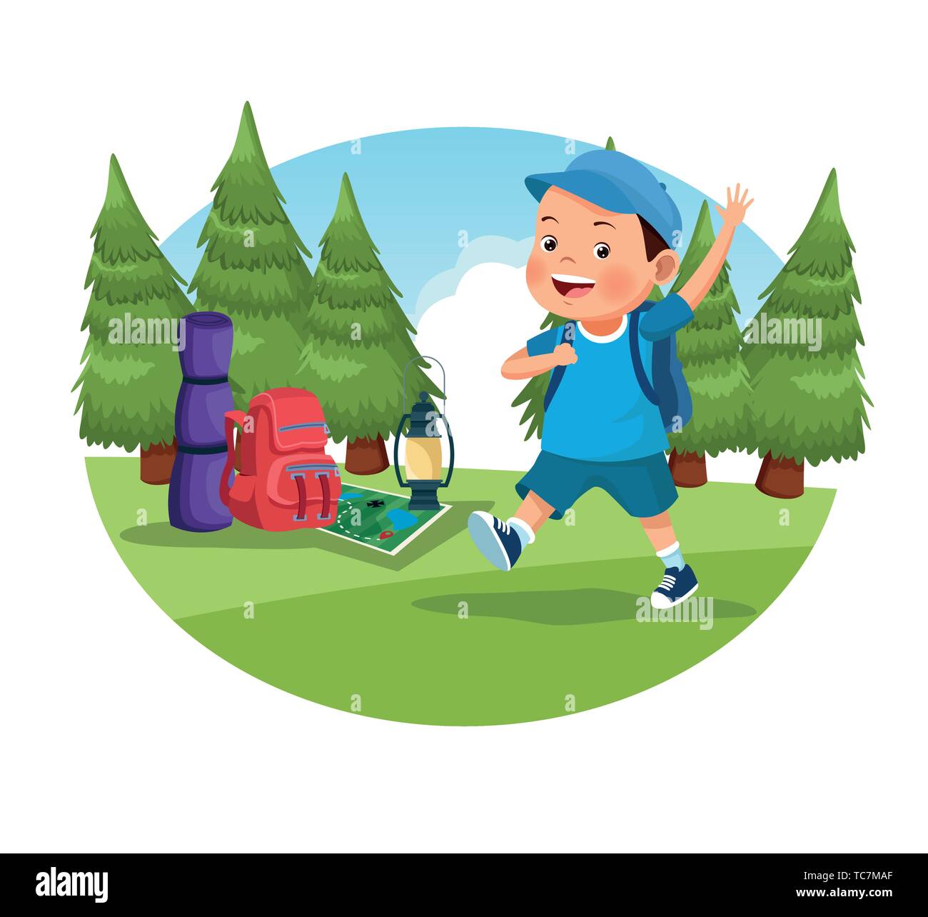 School children on field trip Cut Out Stock Images & Pictures - Alamy