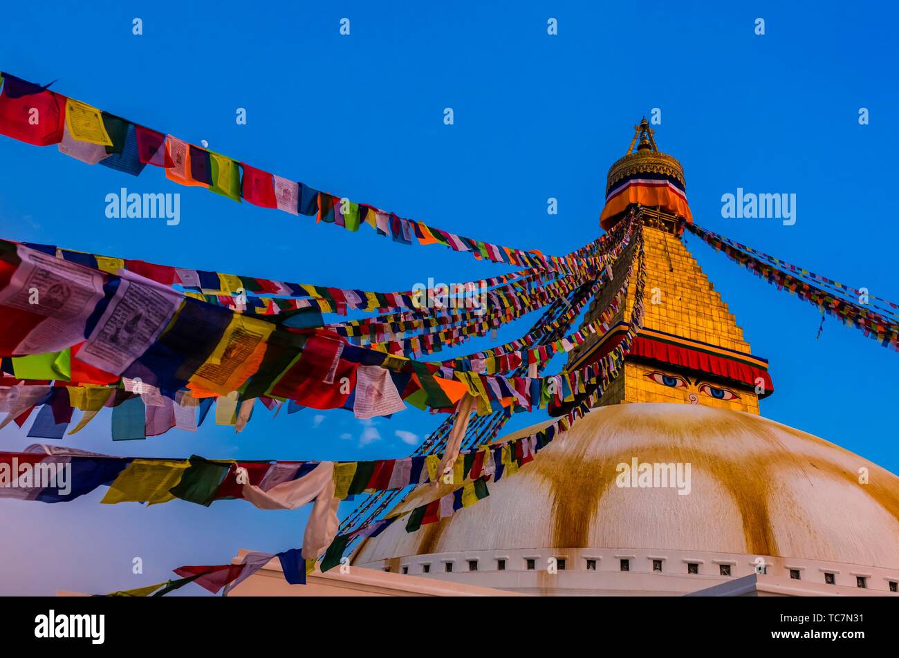 Tibet Stupa Flag High Resolution Stock Photography and Images - Alamy