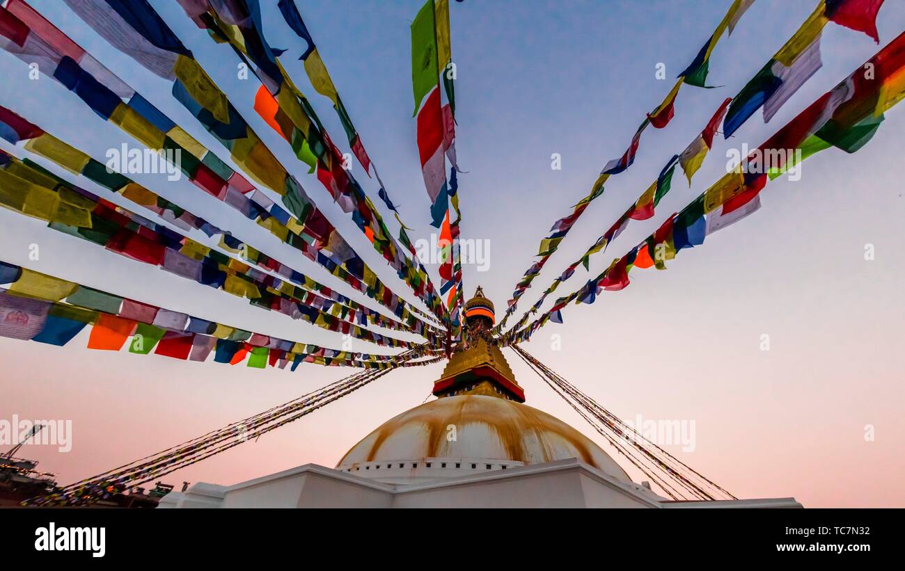 Tibet Stupa Flag High Resolution Stock Photography and Images - Alamy