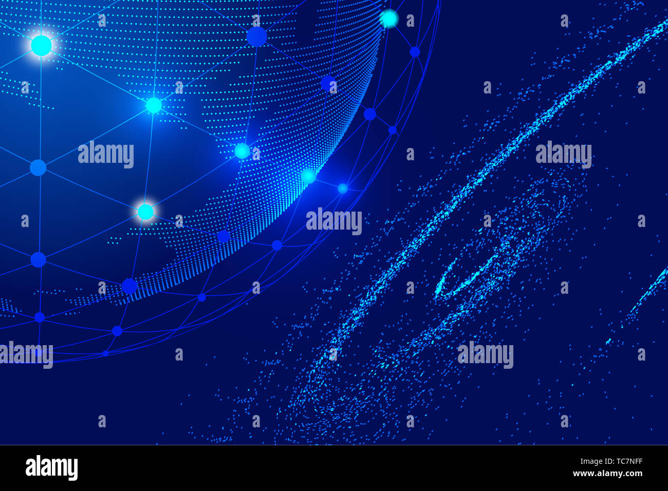 Dot vector map hi-res stock photography and images - Alamy