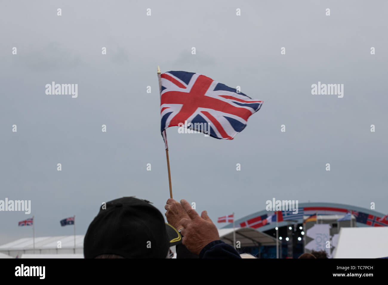 Man waving union jack hi-res stock photography and images - Alamy