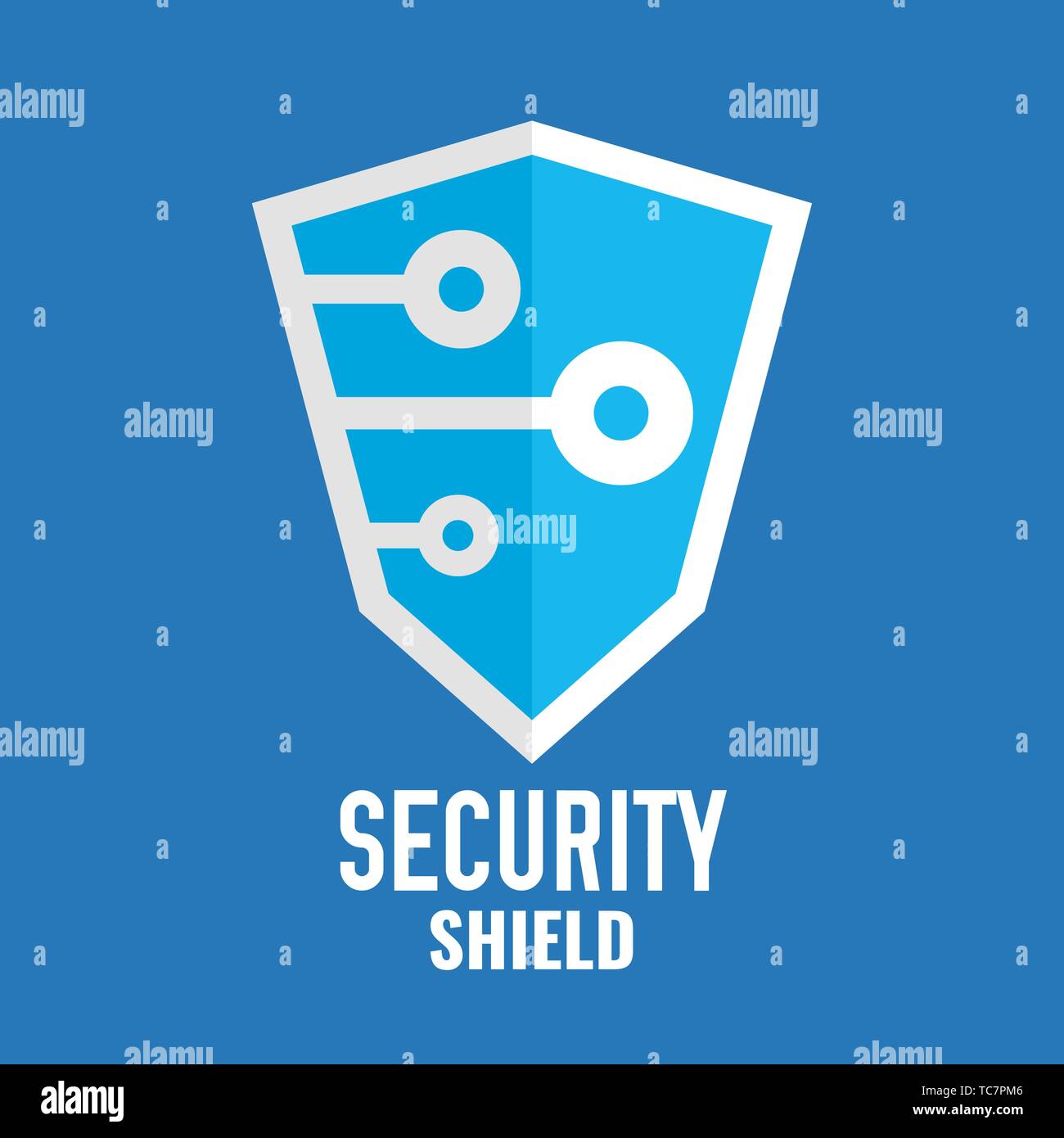 Security shield logo. Technology logotype. Security icon template ...