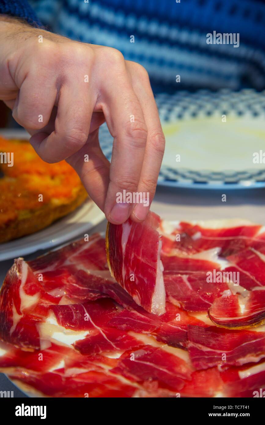 Ham meat spain hi-res stock photography and images - Alamy