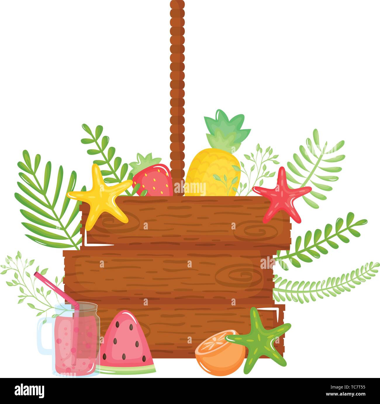 Hanging fruits Stock Vector Images - Alamy