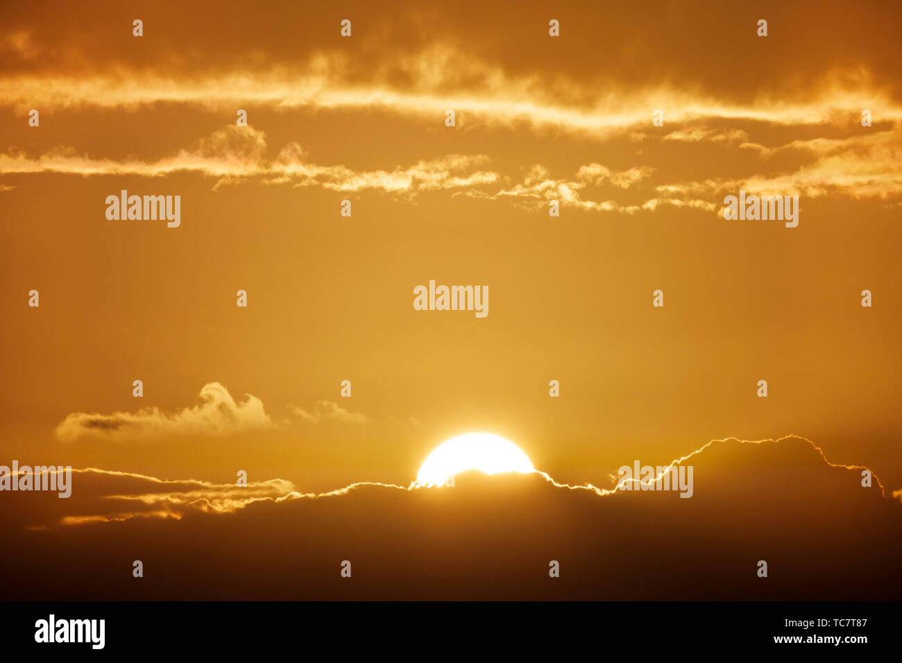 Amber sunset beach hi-res stock photography and images - Alamy