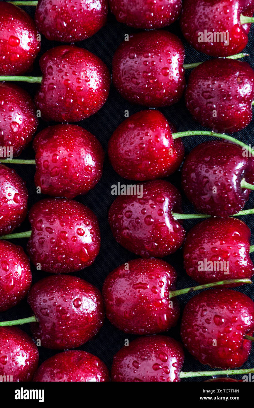 Fresh red cherries Stock Photo - Alamy