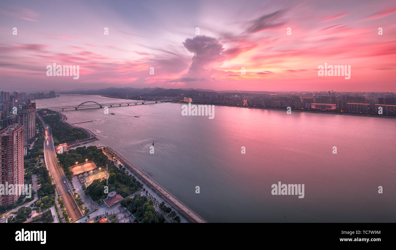 qiantang river, hangzhou Stock Photo - Alamy
