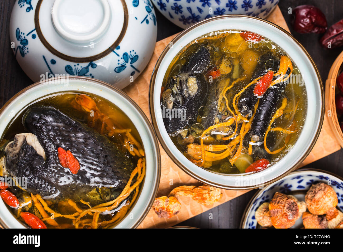 Black chicken soup hi-res stock photography and images - Alamy