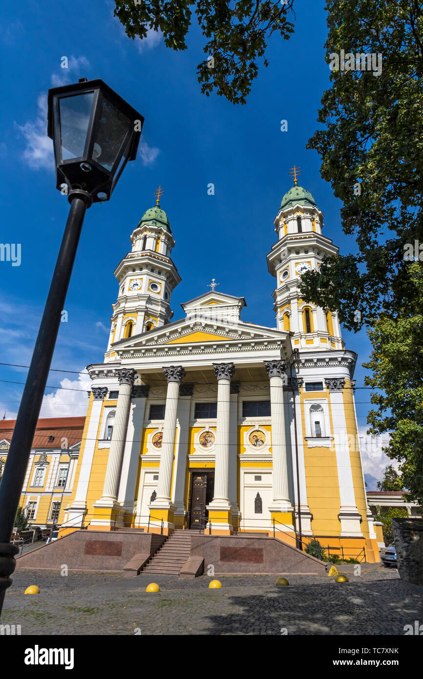 Building of the Holy Cross Greek Catholic Cathedral in Uzhhorod ...