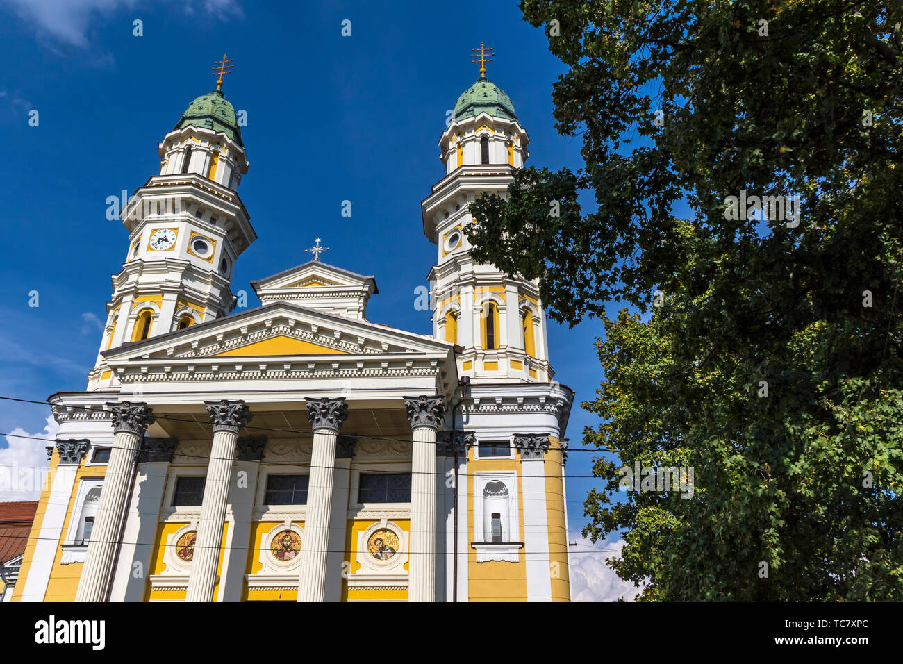 Building of the Holy Cross Greek Catholic Cathedral in Uzhhorod ...