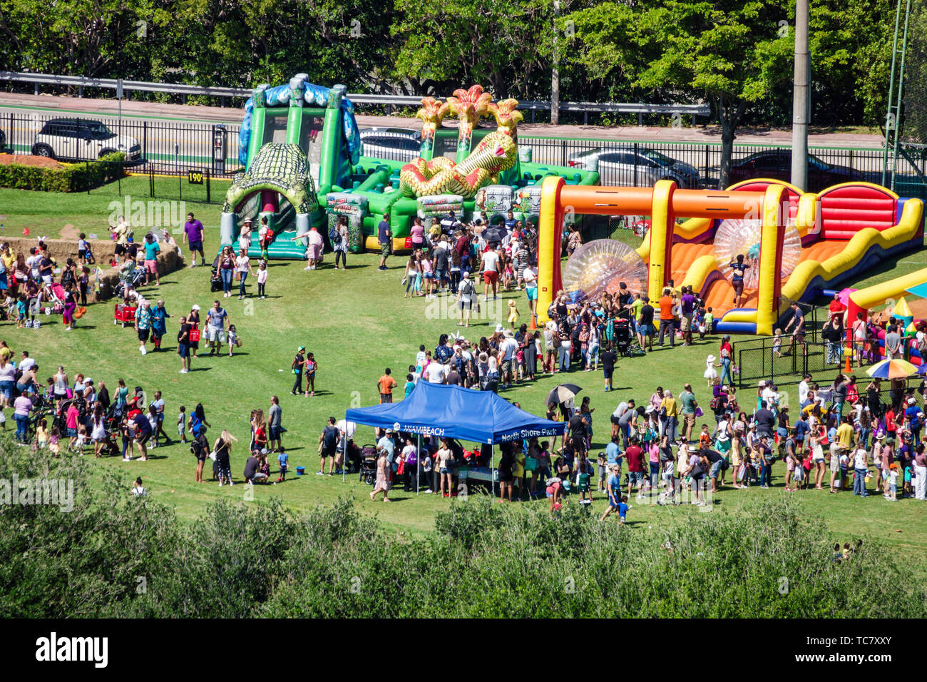 Miami Beach Florida,North Beach,North Shore Park,Spring Eggstravaganza ...