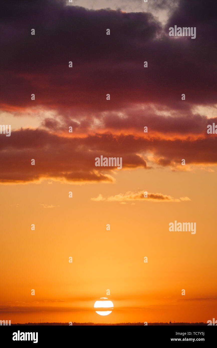 Miami Beach Florida,sunset,sun clouds,FL190430083 Stock Photo - Alamy