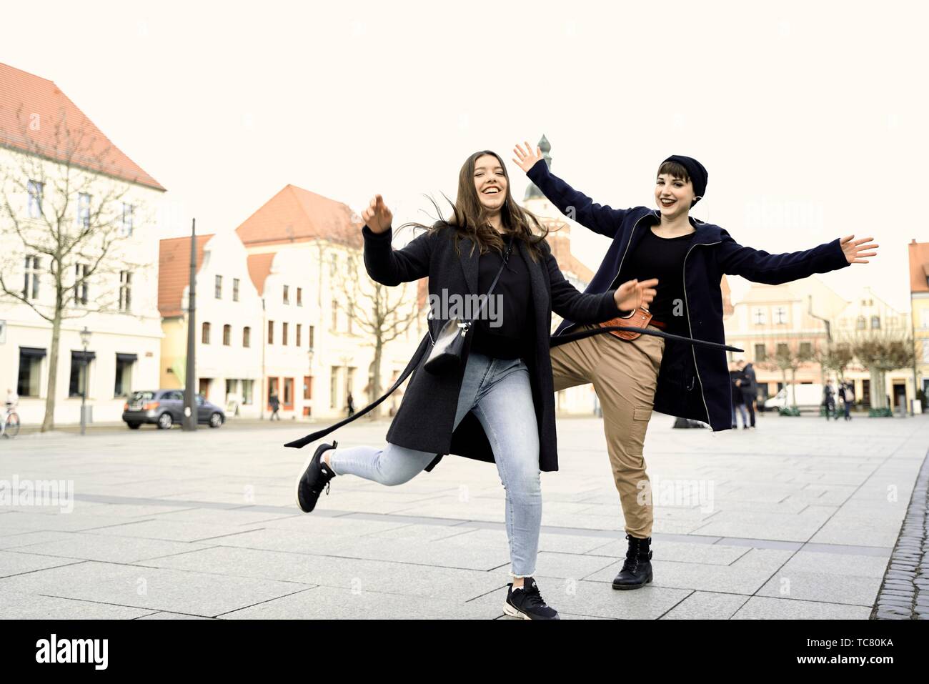 Two women dancing together hi-res stock photography and images - Alamy