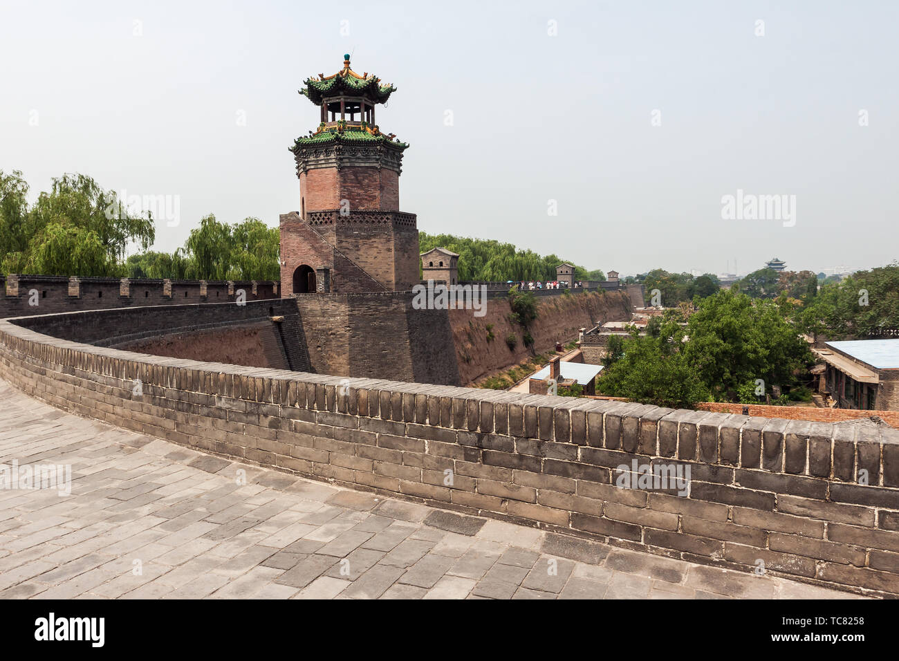 Pingyao ancient city wall Stock Photo - Alamy