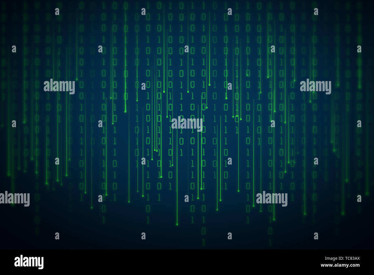 Digital matrix background for binary codes 0 and 1 Stock Photo - Alamy