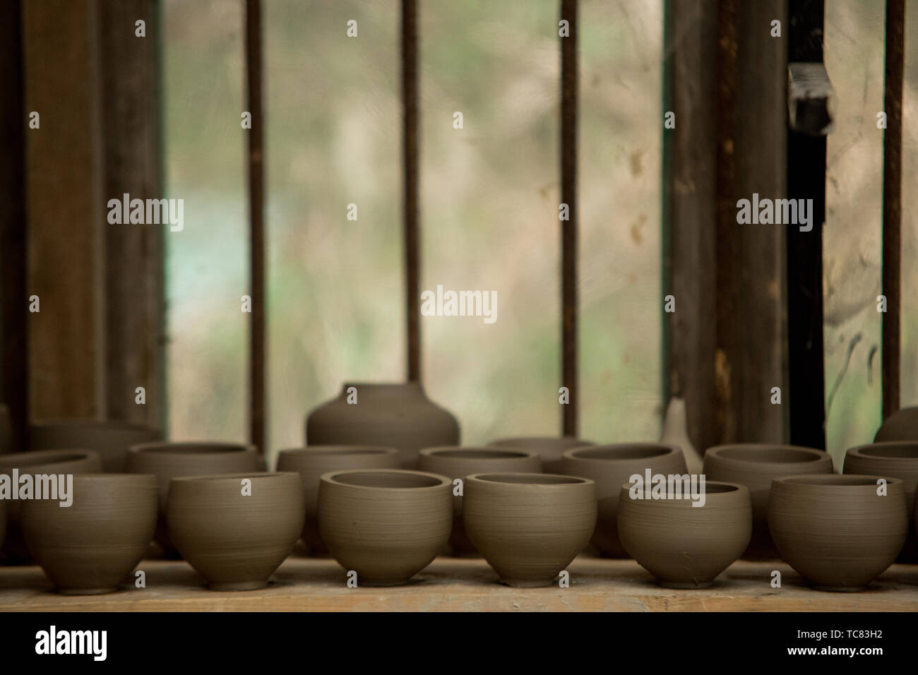 Ceramic mud billet Stock Photo - Alamy
