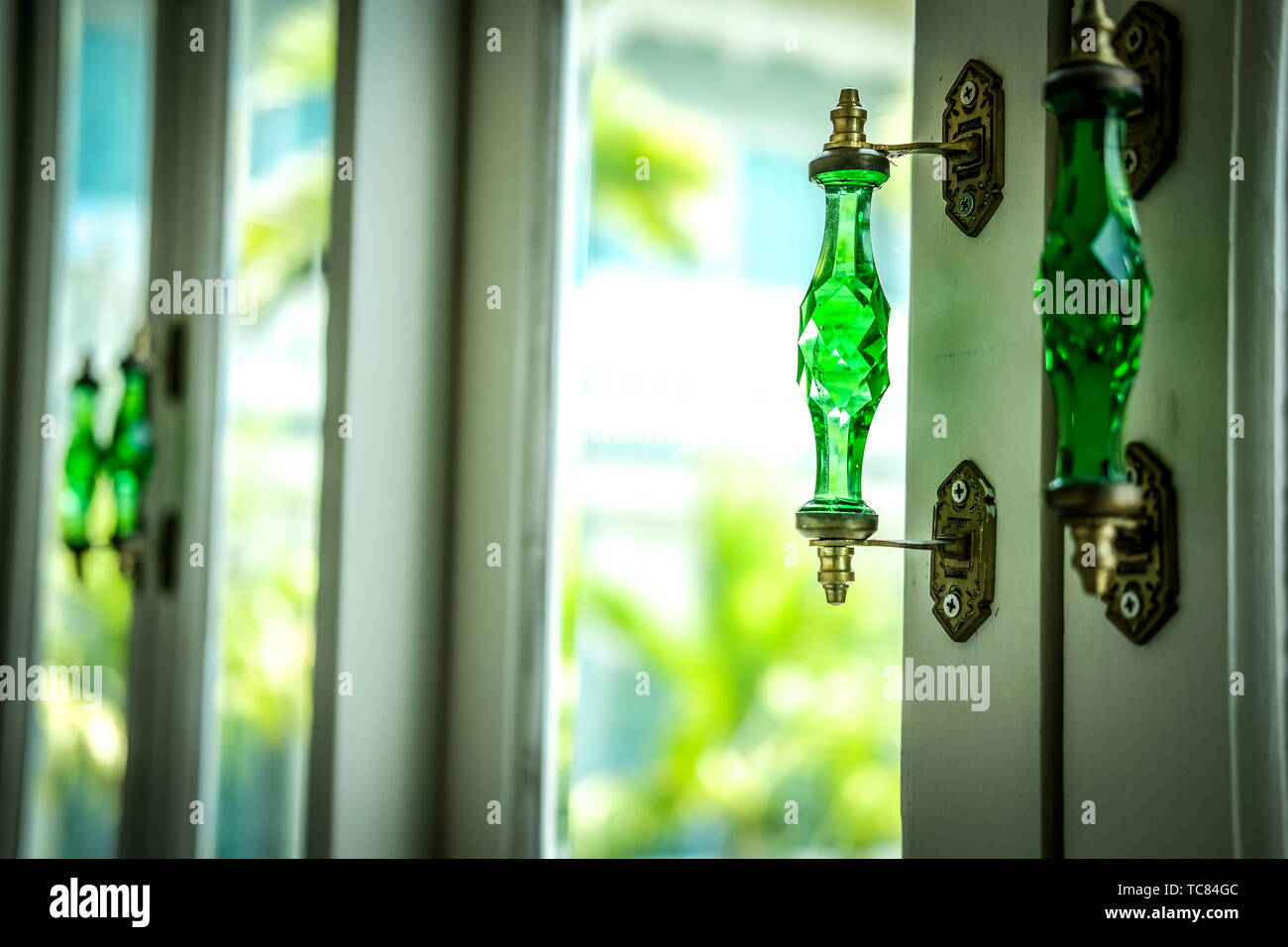 luxury handle for window in house or hotel Stock Photo - Alamy