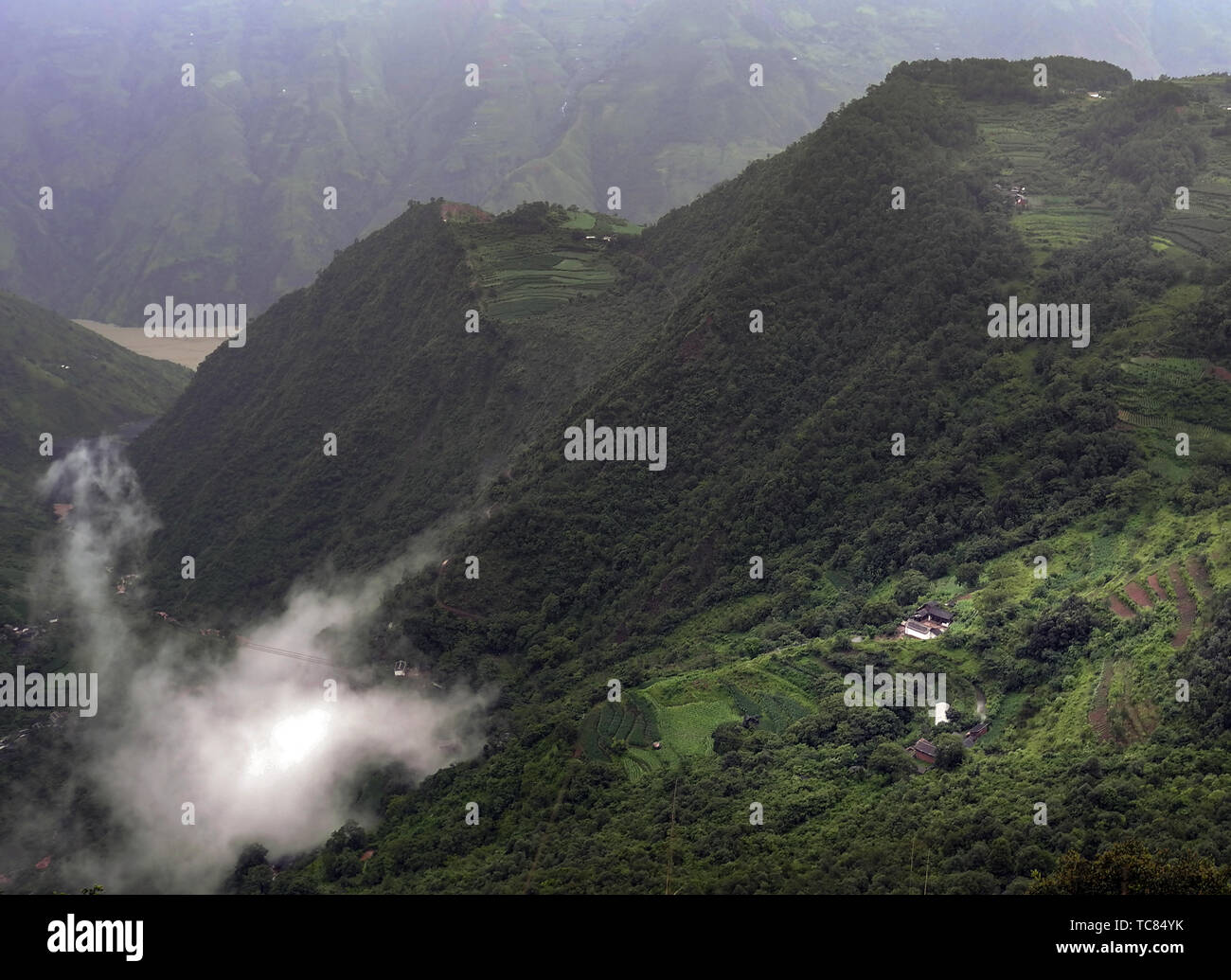 The scenery of the Jinsha River Stock Photo - Alamy
