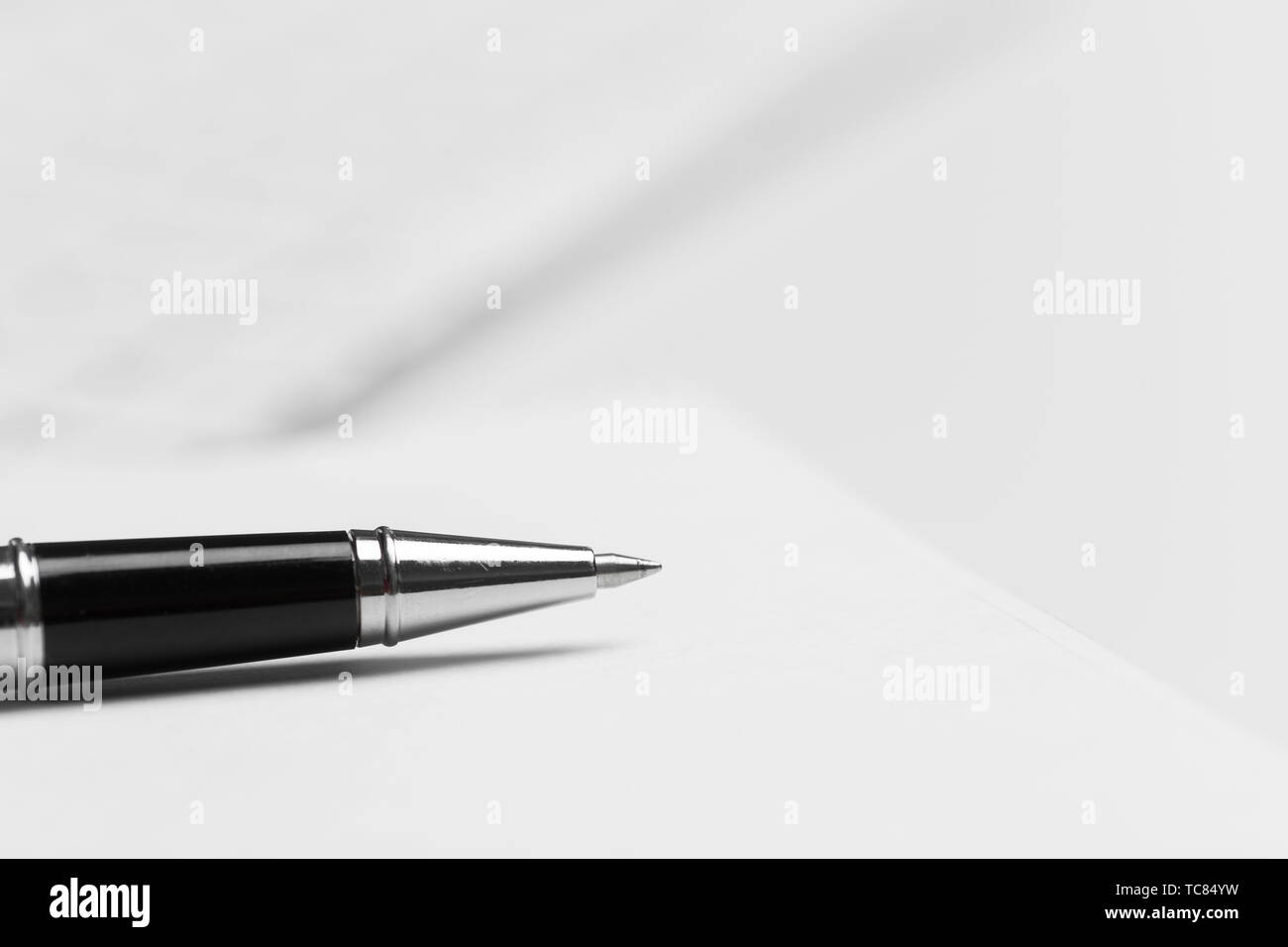 Creative workspace notebook Black and White Stock Photos & Images - Alamy