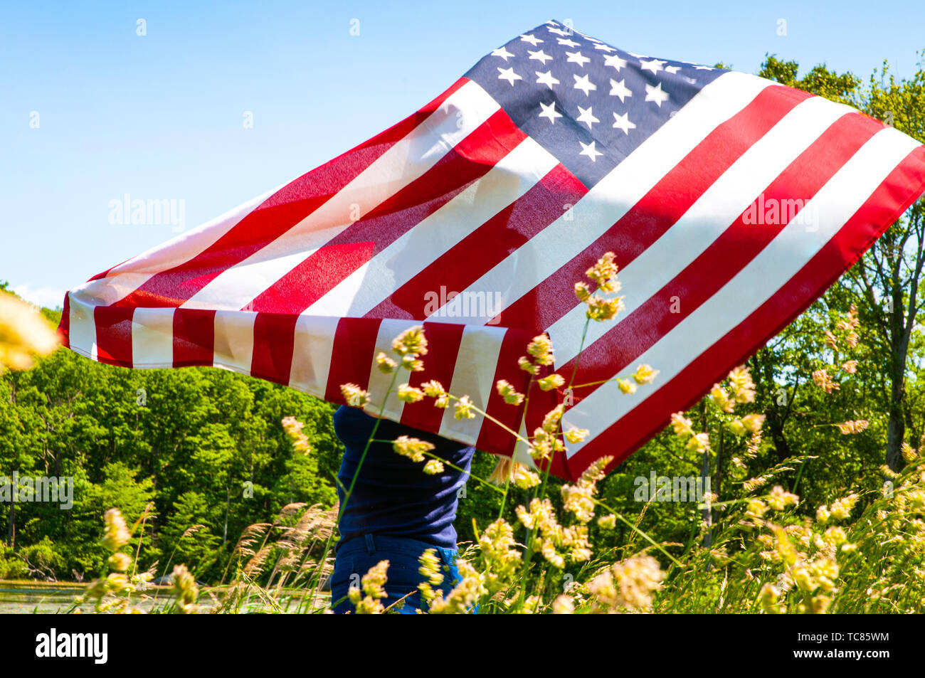 American flag. United States celebrate Independence Day. 4th of July ...