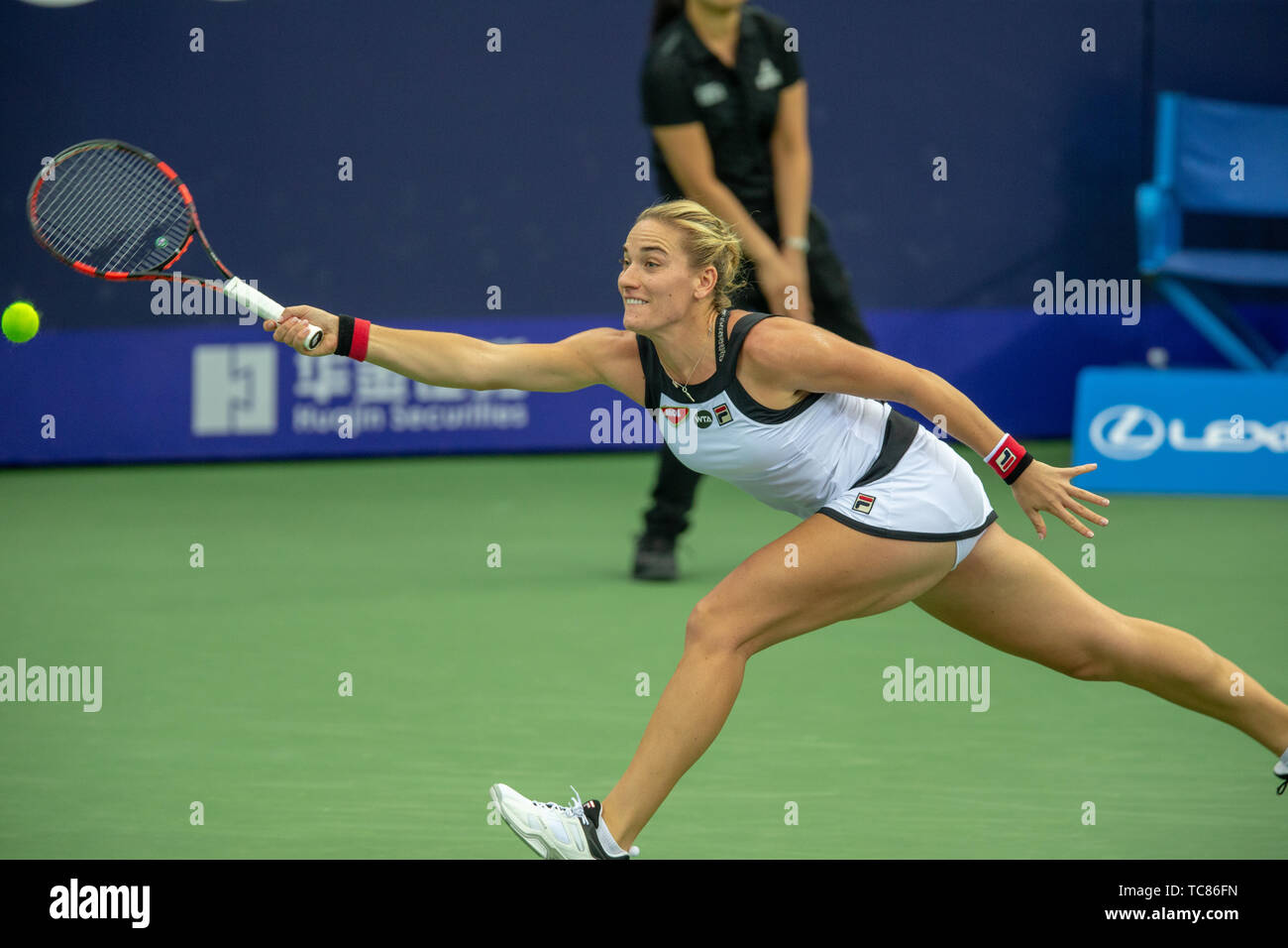 Timia Babos, a famous Hungarian women's tennis player Stock Photo - Alamy