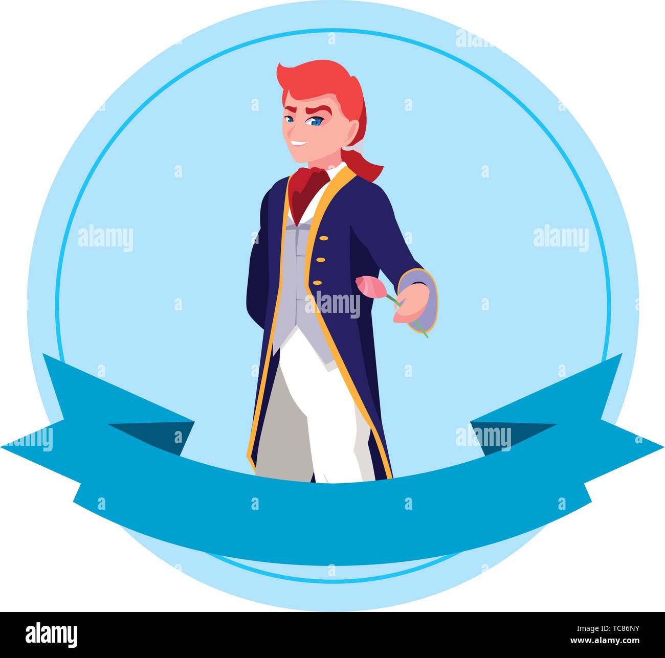 prince charming of tales character vector illustration design Stock ...