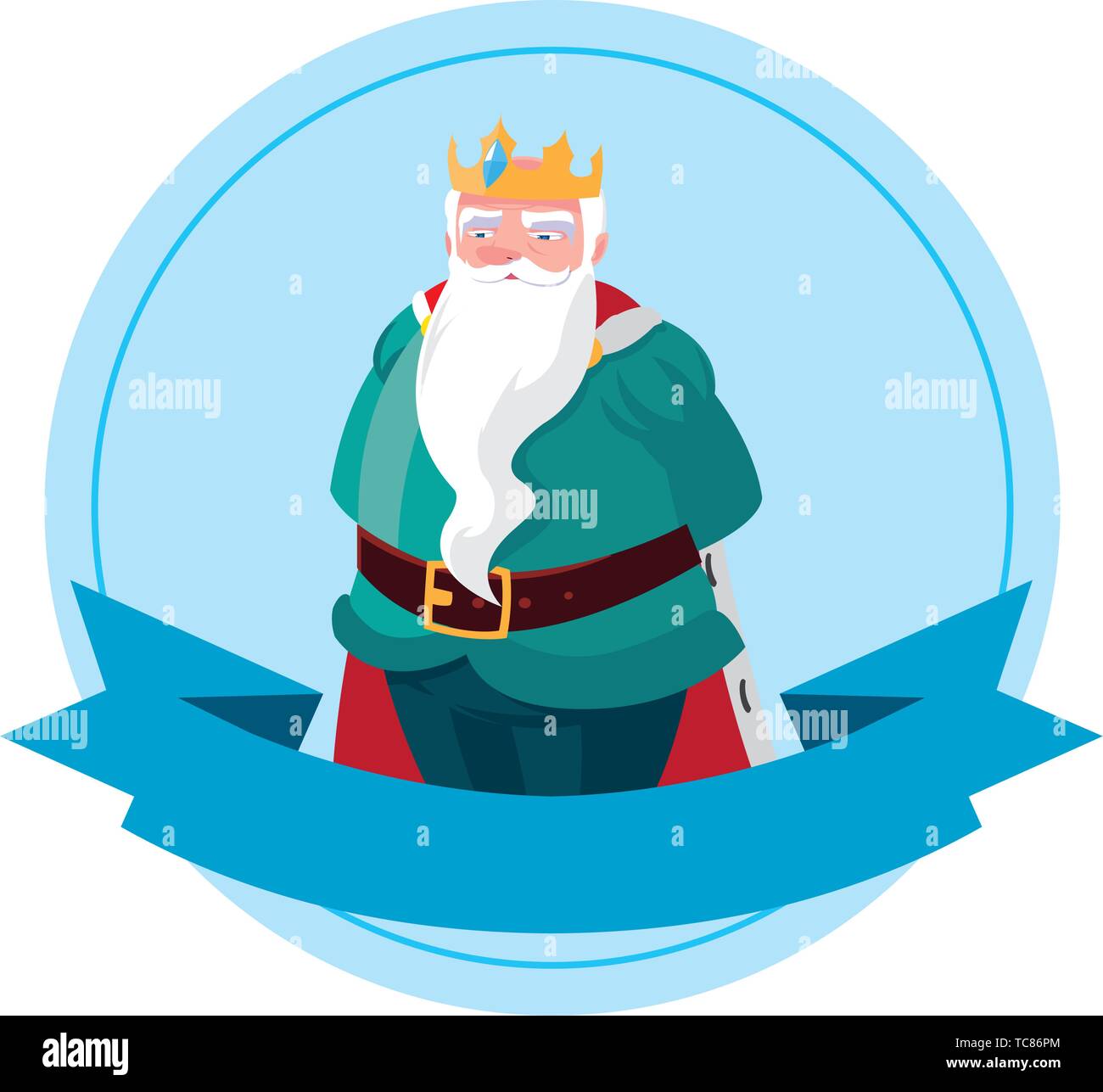 king royal avatar character vector illustration design Stock Vector ...